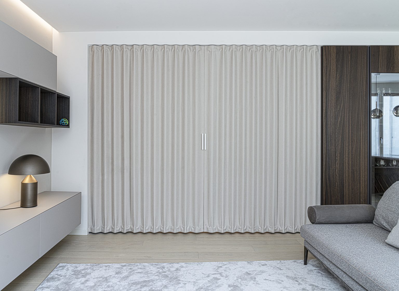 Transform Interiors with Modern Folding Textile Doors